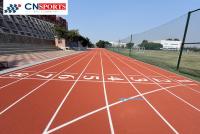 China Sandwich system IAAF certified Athletic Sports Field Flooring Rubber Running Track for sale