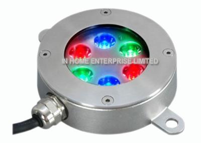 China 24V DC RGB 6W DMX LED Underwater Light 316SS IP68 Submersible LED Lights for sale