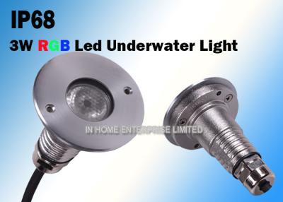 China SS 316 3W RGB Underwater Led Pond Lights Super Bright For Swimming Pool for sale