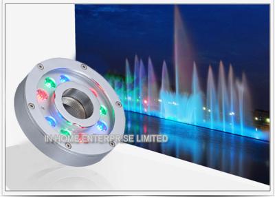 China RGB Stainless Steel 316 Underwater LED Fountain Lights With 3 Years Warranty for sale