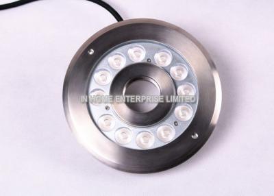 China Yellow IP68 SS 30° LED Underwater Light , 9W 24V DC Low Power Fountain LED Lights for sale