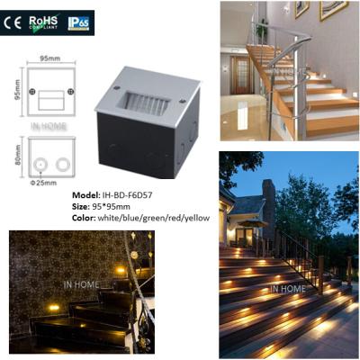 China Square Shape 5730 SMD Recessed LED Wall Lights High Efficiency for sale
