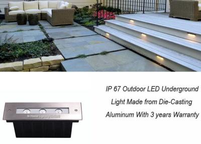 China Super Brightness LED Underground Light With Pressure-Resistent Stainless Steel Front Cover 3 W for sale