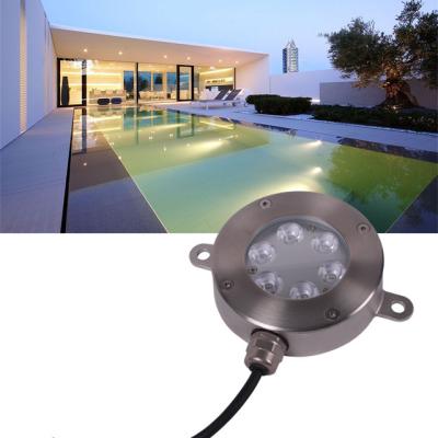 China 12 Volt LED Underwater Light , Stainless RGB Color Changing LED Pool Light for sale