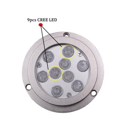 China 27w RGB Bluetooth LED Boat Light 12V IP68 , Marine Underwater Lights for sale
