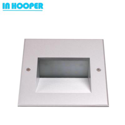 China Aluminum IP65 Led Step Lights , Silver Housing Recessed Wall Lights For Stairs for sale