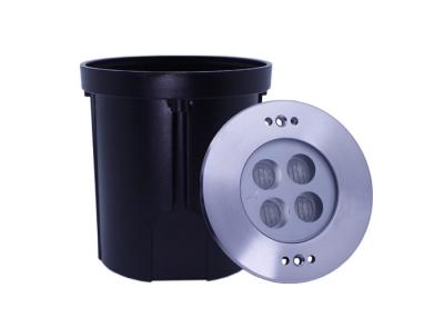 China 6000K 12V Stainless Steel 9W IP68 LED Underwater Light Recessed Installation for sale