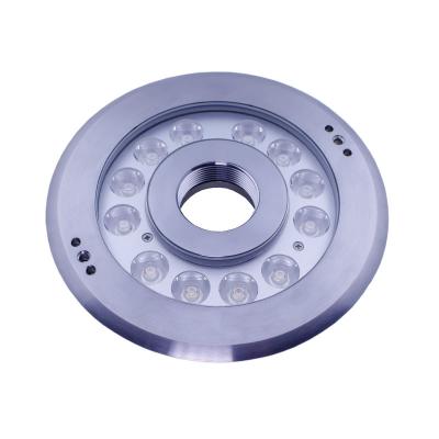 China Warm Or Cool White 316SS Dimmable 28W LED Underwater Ring Lights For Fountains for sale