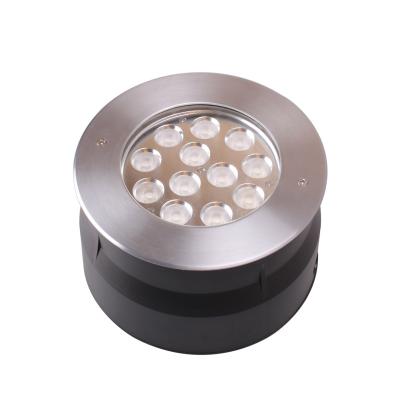 China Aluminum RGB 3 In 1 In Ground Landscape Lights / Round LED Lights for sale