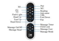 China Sturdy Smart Adjustable Bed Humanized Design With Underbed Lighting for sale