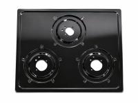 China Robust Gas Stove Grates Sheet Metal Stamping Parts Featuring Standard Burner Slots And Control Knob Openings for sale