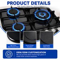 China Black Enamel Coating Gas Stove Accessories Rust Thermal Shock Resistance for sale