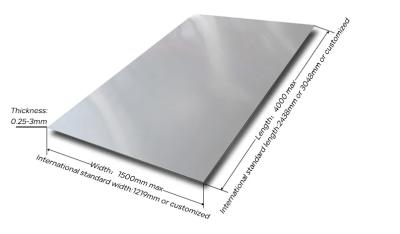 China 0.3-3.0mm Thickness 409 Stainless Steel Sheet Plate With High Heat Resistance for sale