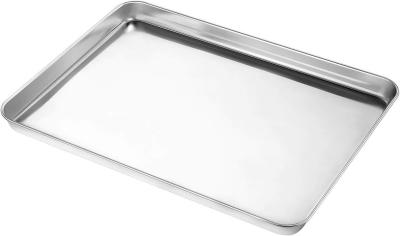 China Non Stick Oven Stainless Steel Baking Sheets Commercial Stainless Steel Baking Trays for sale