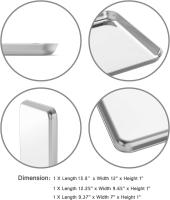 China Non Stick Oven Stainless Steel Baking Sheets Commercial Stainless Steel Baking Trays for sale