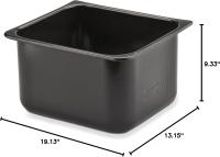 China Commercial Household Fryer Accessories Durable Enamel Coated Deep Fryer Tank for sale