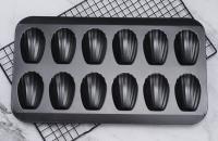 China Heat Resistant Madeleine Baking Mold Stainless Steel Oven Cake Mould Dishwasher Safe for sale