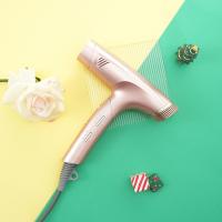 China 110000rpm Foldable High Speed Hair Dryer Lightweight Rose Gold for sale