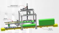 China 3 Axis Automatic Palletizing Robotic Arm 4 Pcs/Min 3m Board 380V 8KW for sale