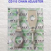 China Universal CD110 Motorcycle Chain Adjuster Aluminum Motorcycle Spare Parts for sale
