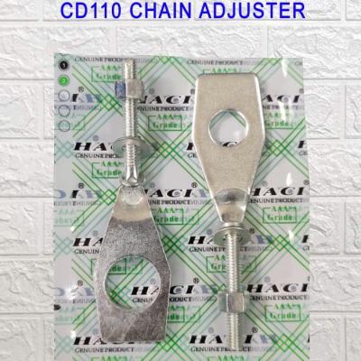 China Universal CD110 Motorcycle Chain Adjuster Aluminum Motorcycle Spare Parts for sale