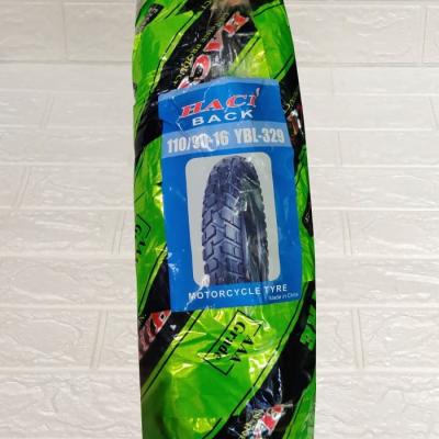 China Affordable Motorcycle Tyre and Tube 110-90-16 YBL329 HACI Brand Spare Parts for sale