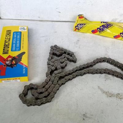 China Precision Motorcycle Chain And Sprocket 428-116L Roller Chain Motorcycle Parts for sale