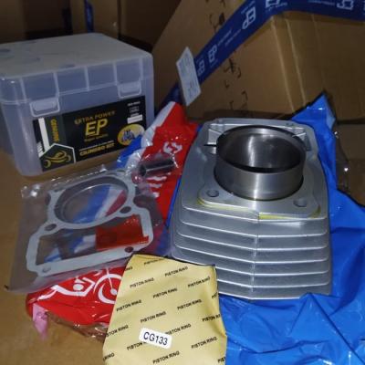 China CG133 Silver Motorcycle Engine Block EP Brand Aluminum Motorcycle Spare Parts for sale