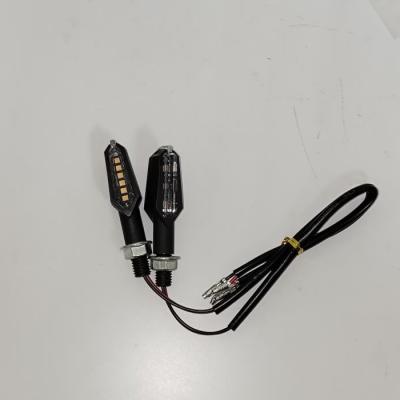China Motorcycle Universal Double Sides LED Indicators Black Plastic for sale