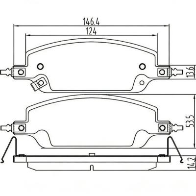 China Auto Parts Front Brake Pad And Back Brake Pad for BYD YUAN Plus Original Parts OEM Quality for sale