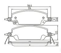 China 9018 9523 Front And Back Brake Pad for BYD Seal Original Parts OEM Quality for sale
