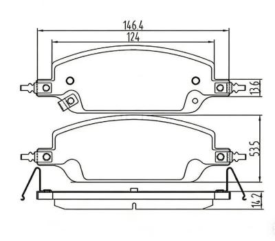 China 9018 9523 Front And Back Brake Pad for BYD Seal Original Parts OEM Quality for sale