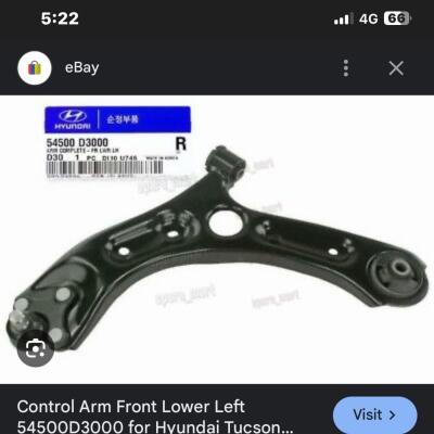 China Front Lower Control Arm 54500-D3000 54501-D3000 for Haci for sale