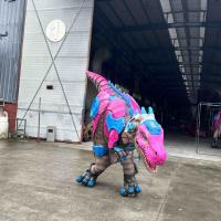 China Event Atmosphere Create Interactive Dinosaur Costume With Light Weight for sale