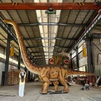 China Realistic Animatronic Dinosaur with Infrared Sensor Control and Customizable Color for Dinosaur Park Attractions - 12 Months After Service for sale