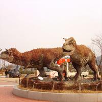 China Outdoor Animated Christmas Life Size Animatronic Dinosaurs Yard Decoration With Remote Control for sale