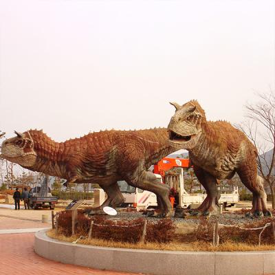 China Outdoor Animated Christmas Life Size Animatronic Dinosaurs Yard Decoration With Remote Control for sale