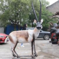 China Zoo Display Life Size Realistic Animatronic Deer Simulation Animal Model for sale