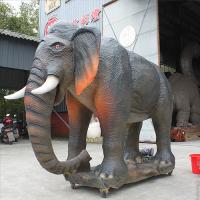 China Amusement Park Life Size Realistic Animatronic Elephant Simulated Animal Model for sale
