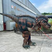 China 4 Meter Long Customized Color Mechanical Walking Velociraptor Costume for Interactive Performance for sale