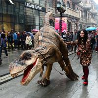 China Party Entertainment Walking Dinosaur Suit Realistic Mascot T Rex Costume for sale