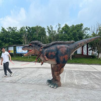 China Lifelike Performance Walk In Dinosaur Costume Hidden Legs For Adult for sale