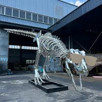 China Life Size High Simulation T Rex Skeleton Model Kit Fiberglass Dinsoaur Replica Skeleton Fossil for sale