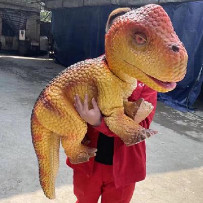 China Baby Dino Puppet Animatronic Models Cute Realistic Full Body T Rex Puppet for sale