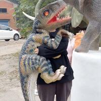 China Interactive Baby Full Body Dinosaur Puppet Simulation Animatronic Model for sale