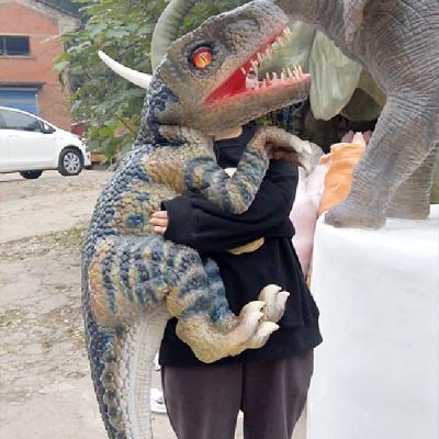 China Interactive Baby Full Body Dinosaur Puppet Simulation Animatronic Model for sale