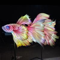 China Holiday Decoration Chinese Silk Lantern Lighting Festival Exhibition 110V or 220V for sale