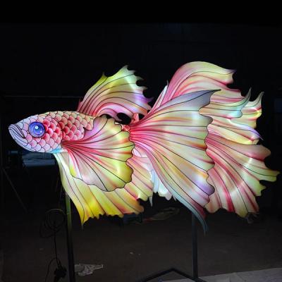 China Holiday Decoration Chinese Silk Lantern Lighting Festival Exhibition 110V or 220V for sale