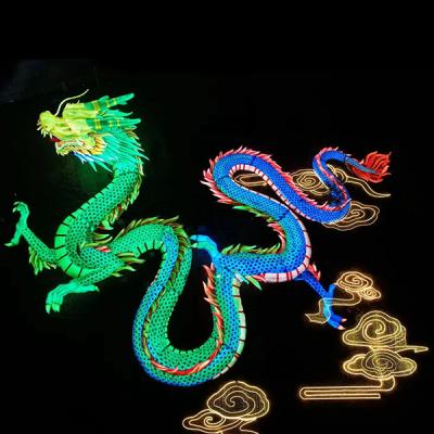 China Silk Waterproof Cultural Event Exhibition Chinese Dragon Lantern Festival for sale
