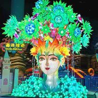 China Custom Lagre Scale Festival Traditional Lantern Chinese Cultural Light Sculpture for sale